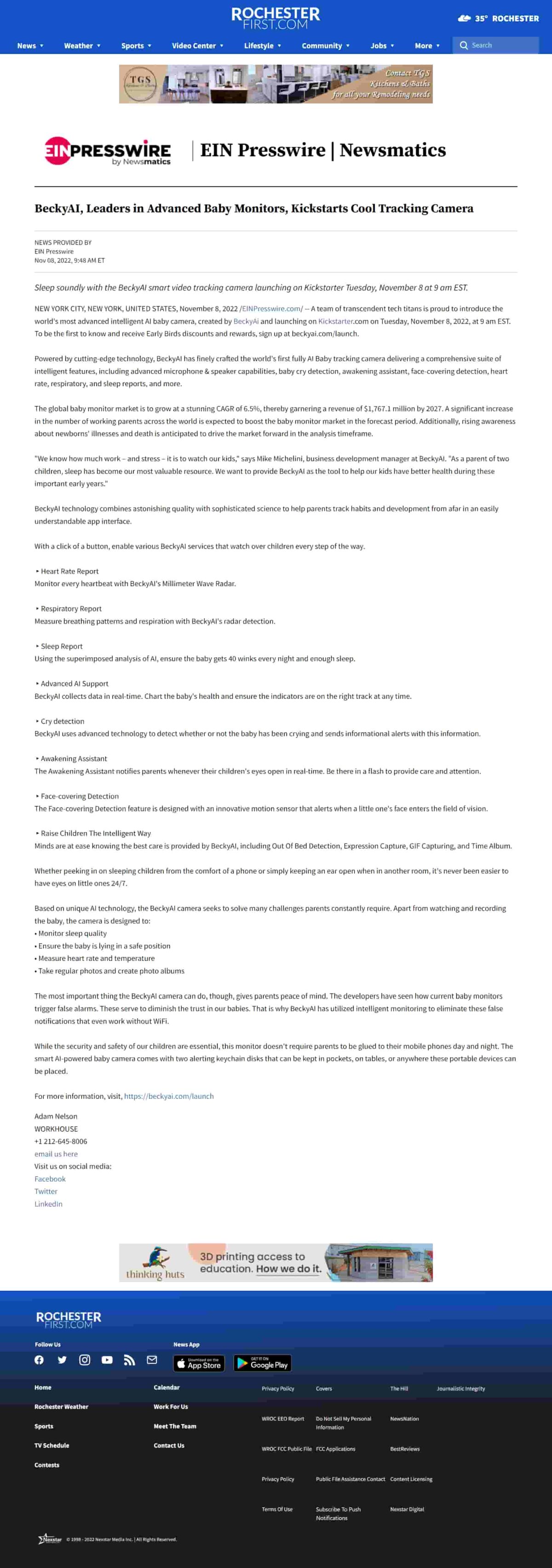 WROC CBS 8 Rochester (NY) - Becky AI